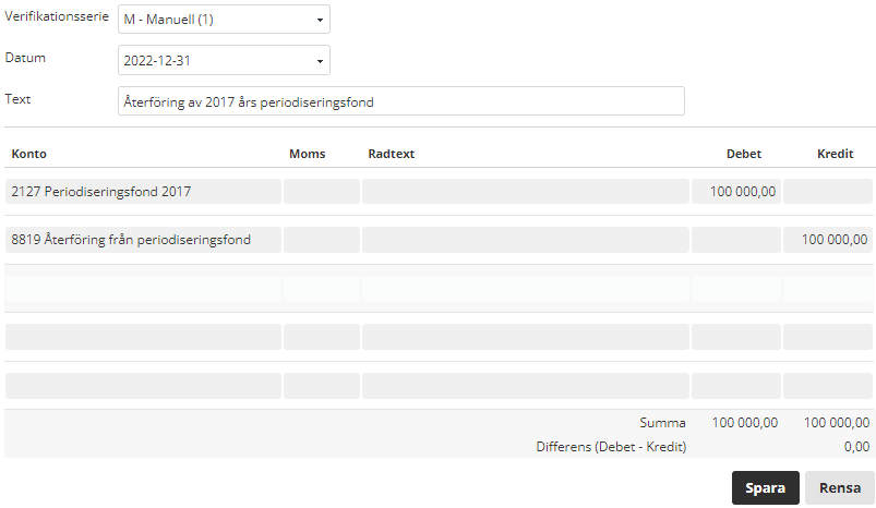 Periodiseringsfond – SpeedLedger Hjälpcenter